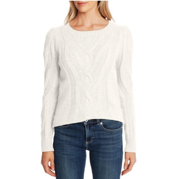 CeCe | Sweaters | Nwt Cece Entwine Cable Knit Sweater Cream | Poshmark